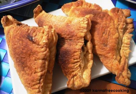 Mushroom and Goat Cheese Pastelillo | KarmaFree Cooking